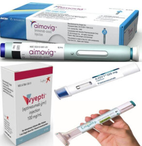 Emgality, Ajovy, Vyepti or Aimovig CGRP monoclonal antibodies for ...